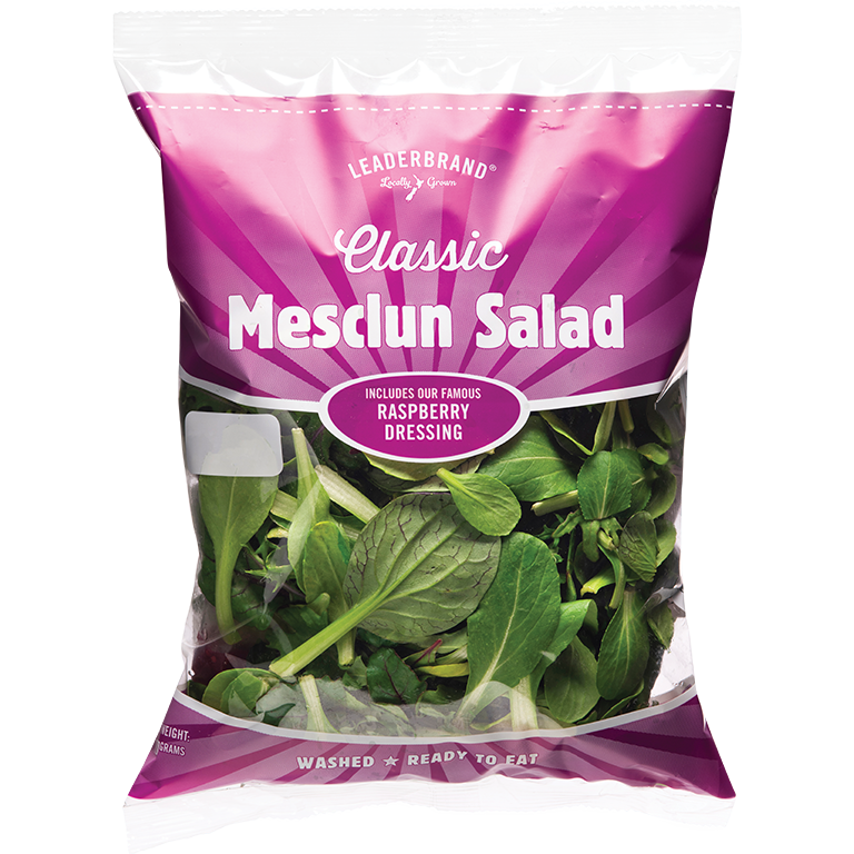 MESCLUN & HOT SMOKED SALMON WITH RASPBERRY VINAIGRETTE - LeaderBrand