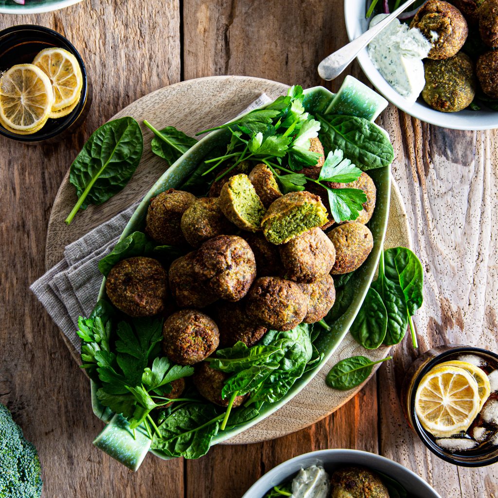 SPINACH & BROCCOLI FALAFEL WITH FETA - LeaderBrand
